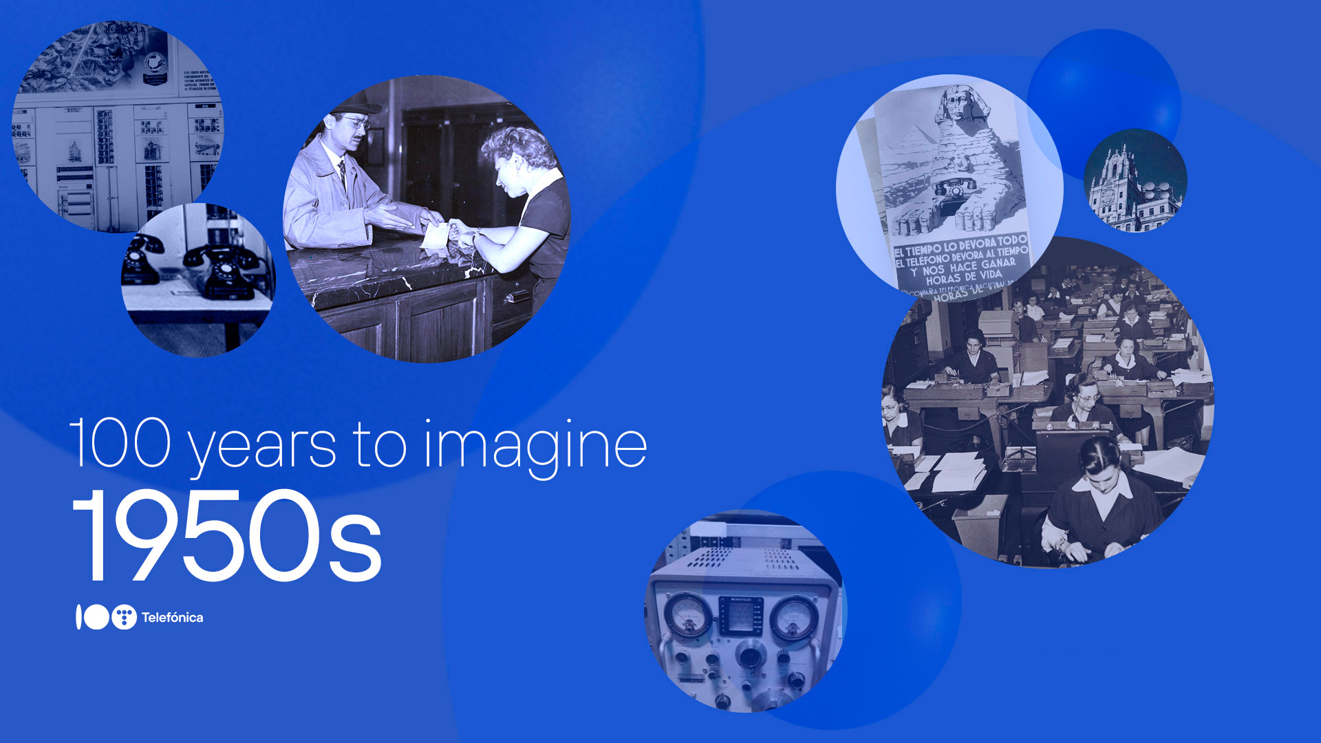 1950s: one million telephones installed - Telefónica